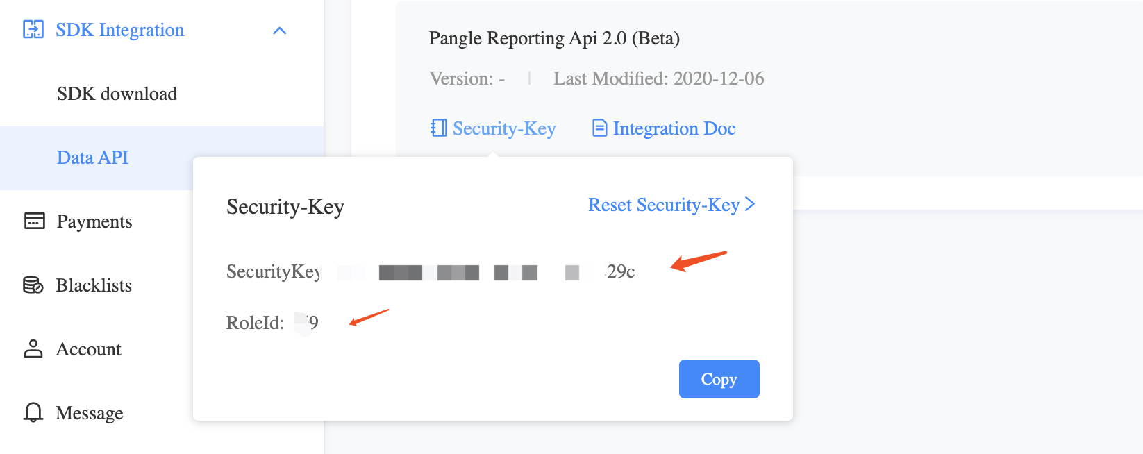 Reporting API 2.0 | Pangle